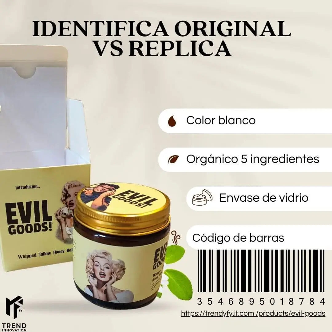 EVIL GOODS® – Crema Facial & Corporal 100% Natural 5 Ingredientes Sebo ...